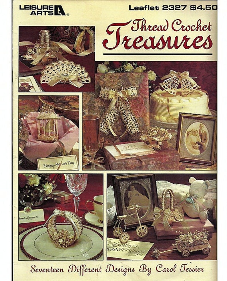 Thread Crochet Treasures Crochet Pattern Book Leisure Arts | Etsy
