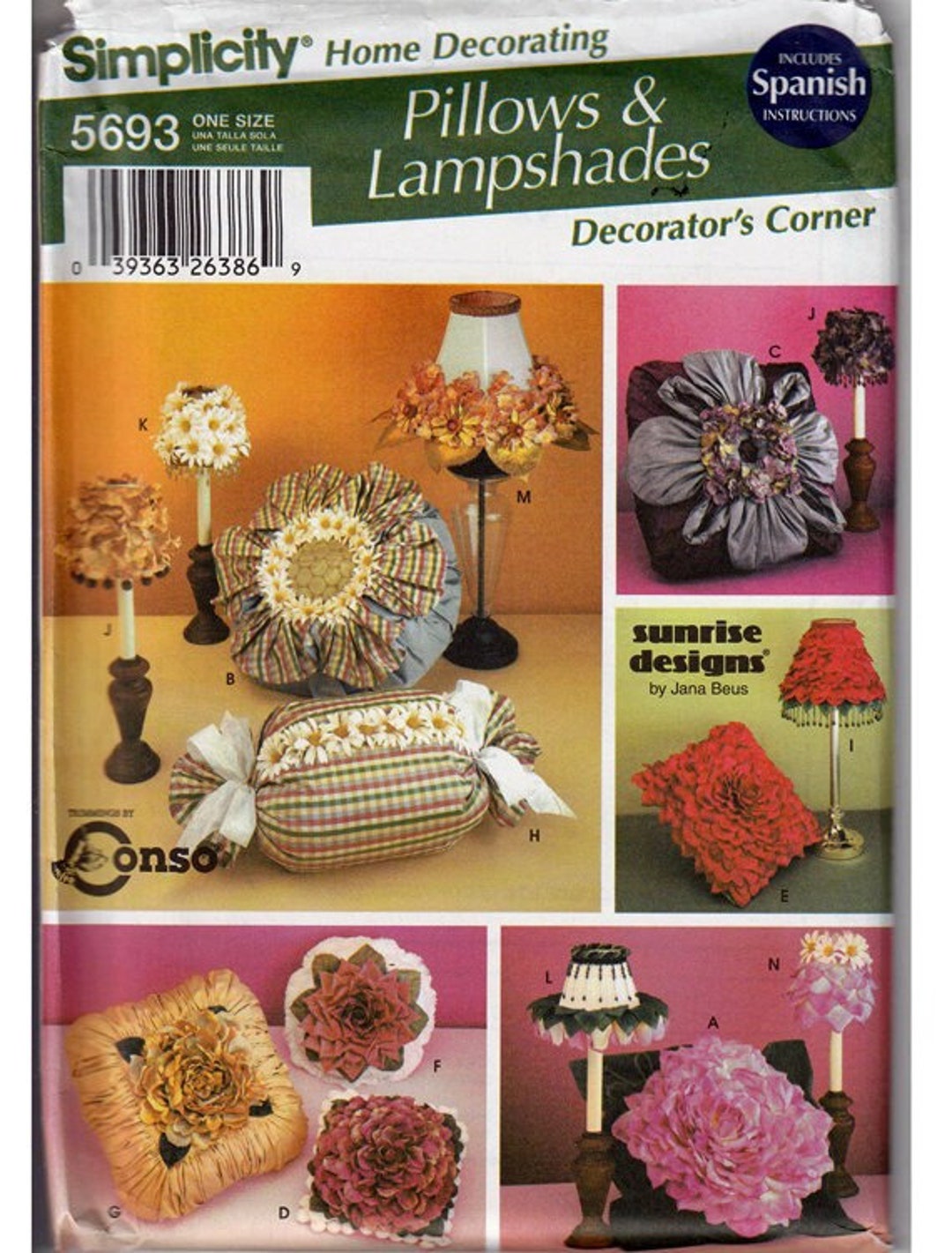 Pillows and Lampshades / Original Simplicity Home Decorating Uncut ...