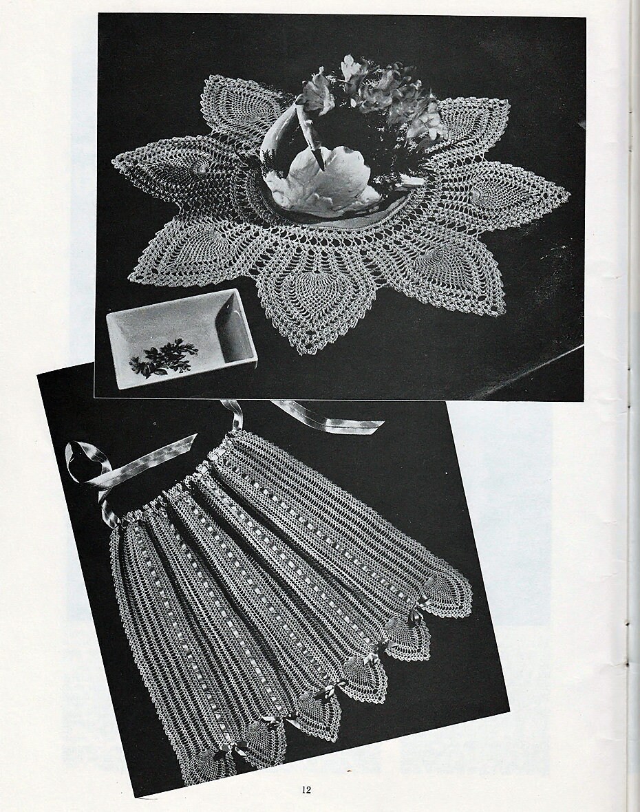 Pineapple Crochet Designs in Thread Crochet Pattern Book Dover | Etsy