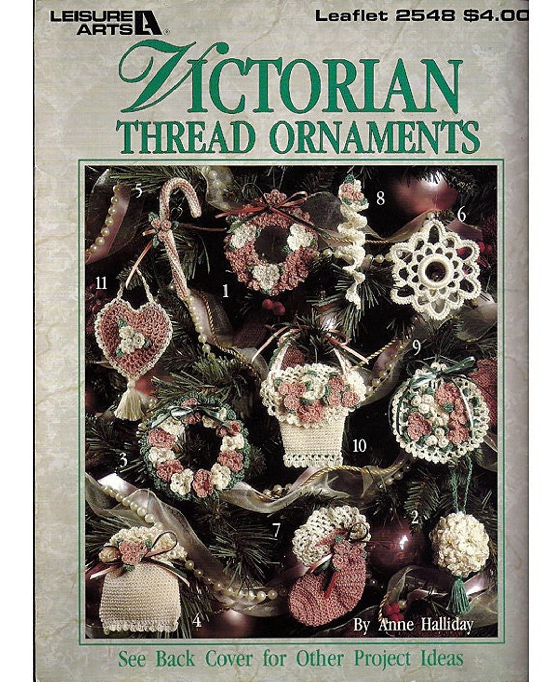 Victorian Thread Ornaments Crochet Pattern Book Leisure Arts 2548 - Etsy