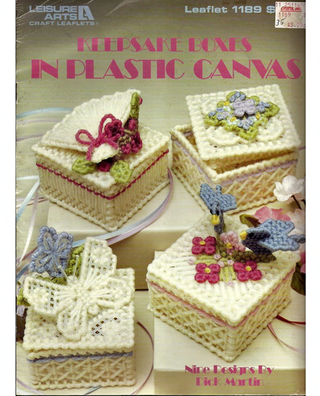 Keepsake Boxes in Plastic Canvas Pattern Book Leisure Arts 1189 - Etsy