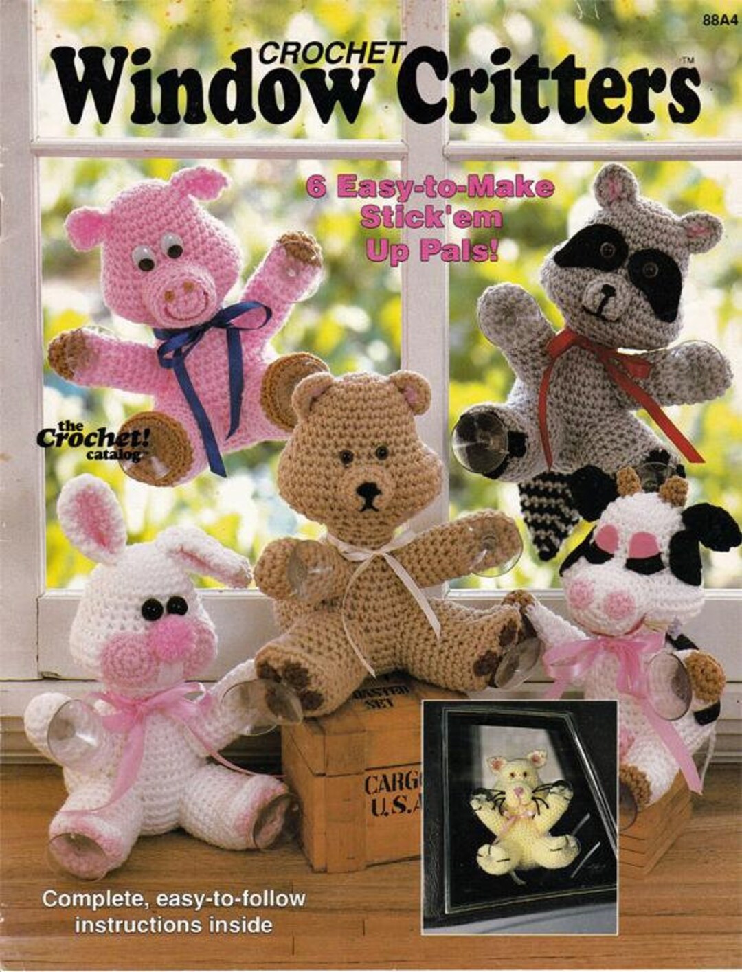 Window Critters Crochet Animals Pattern Book the Crochet Catalog 88A4 ...