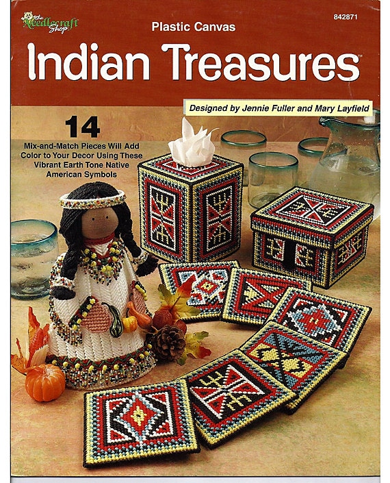 Navajo Designs For Plastic Canvas PLASTIC CANVAS NATIVE Indian Tissue