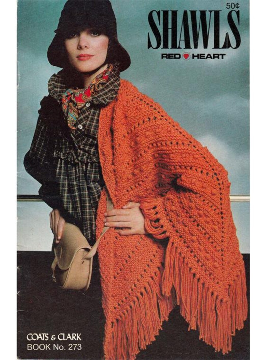 Shawls to Knit and Crochet Pattern Book Coats & Clark 273 - Etsy