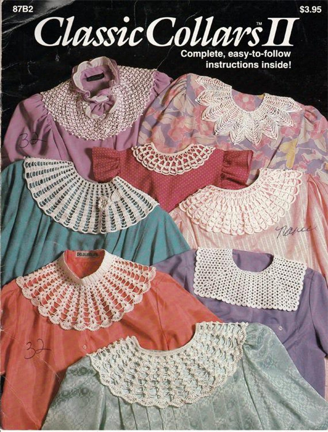 Classic Collars II Crochet Pattern Book the Crochet Catalog 87B2 - Etsy