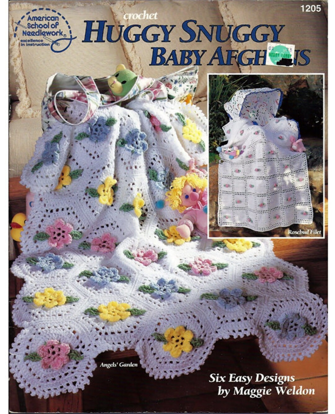 Huggy Snuggy Baby Afghans to Crochet Pattern Book American School of ...