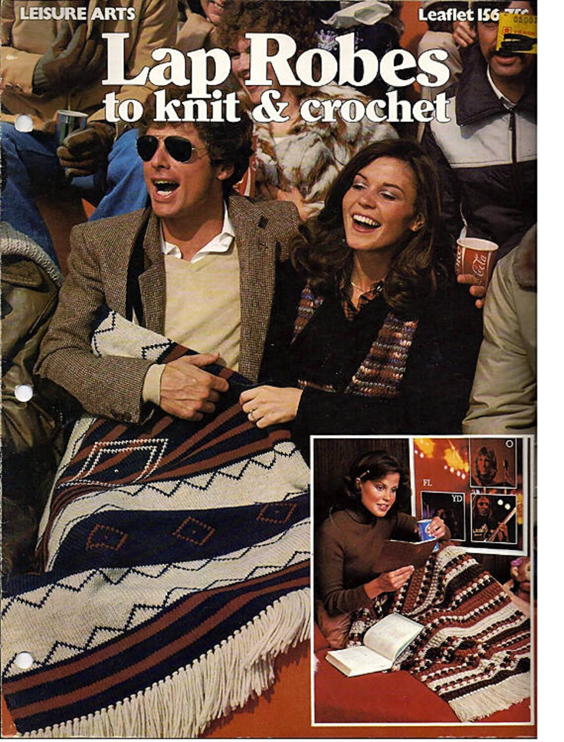 Lap Robes to Knit & Crochet Pattern Book Leisure Arts 156 - Etsy