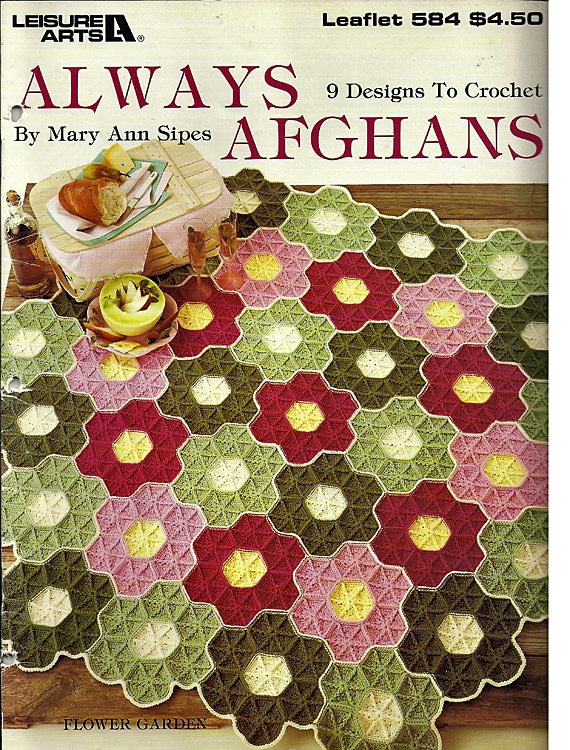 Always Afghans 9 Designs to Crochet Pattern Book Leisure Arts | Etsy