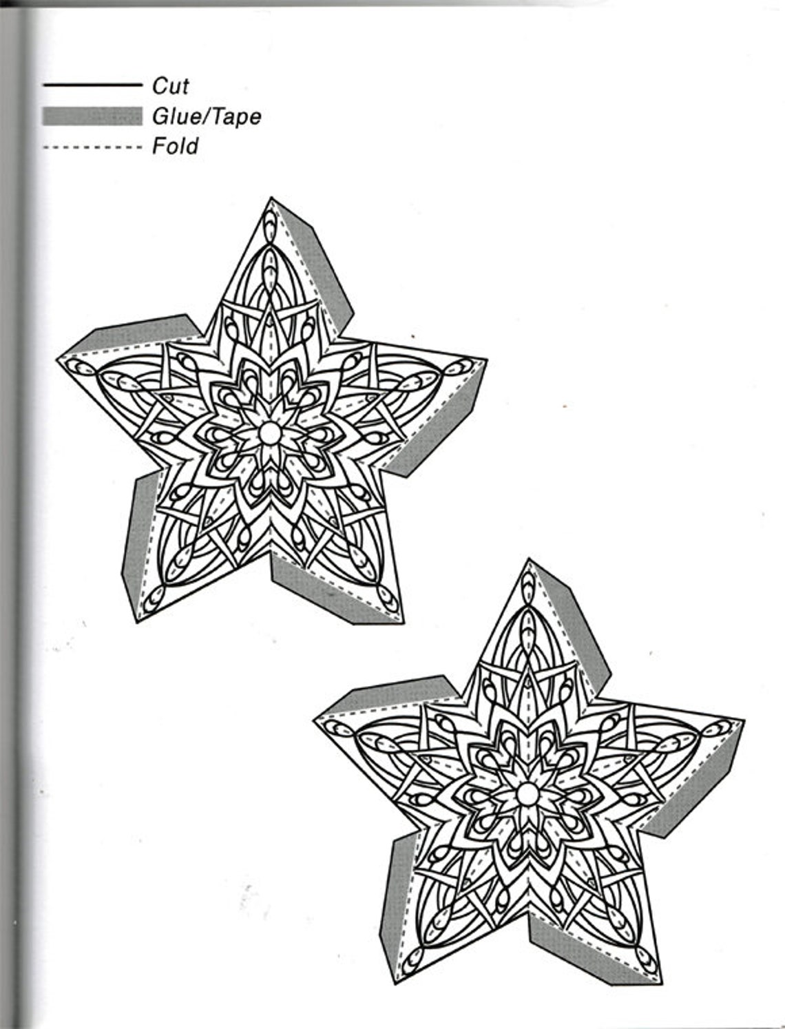Color, Cut and Fold Christmas Ornaments 30 Designs for the Holidays ...