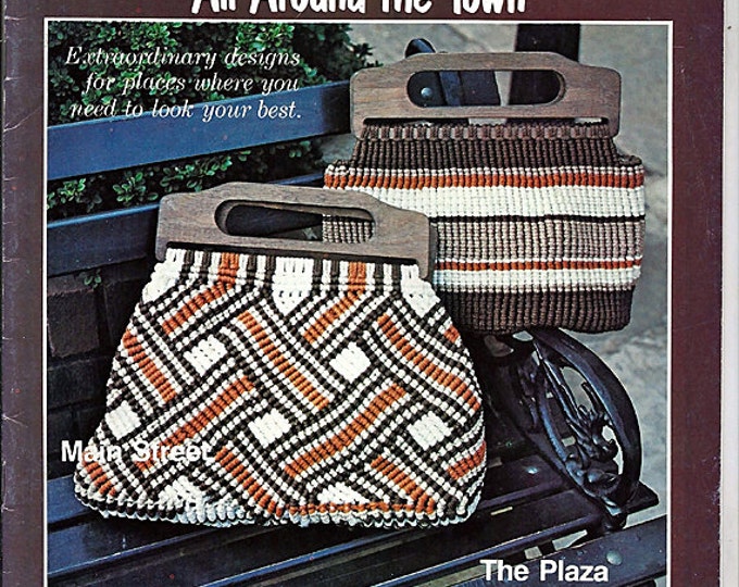 Macrame Purses All Around the Town Macrame Pattern Book 7290 - Etsy