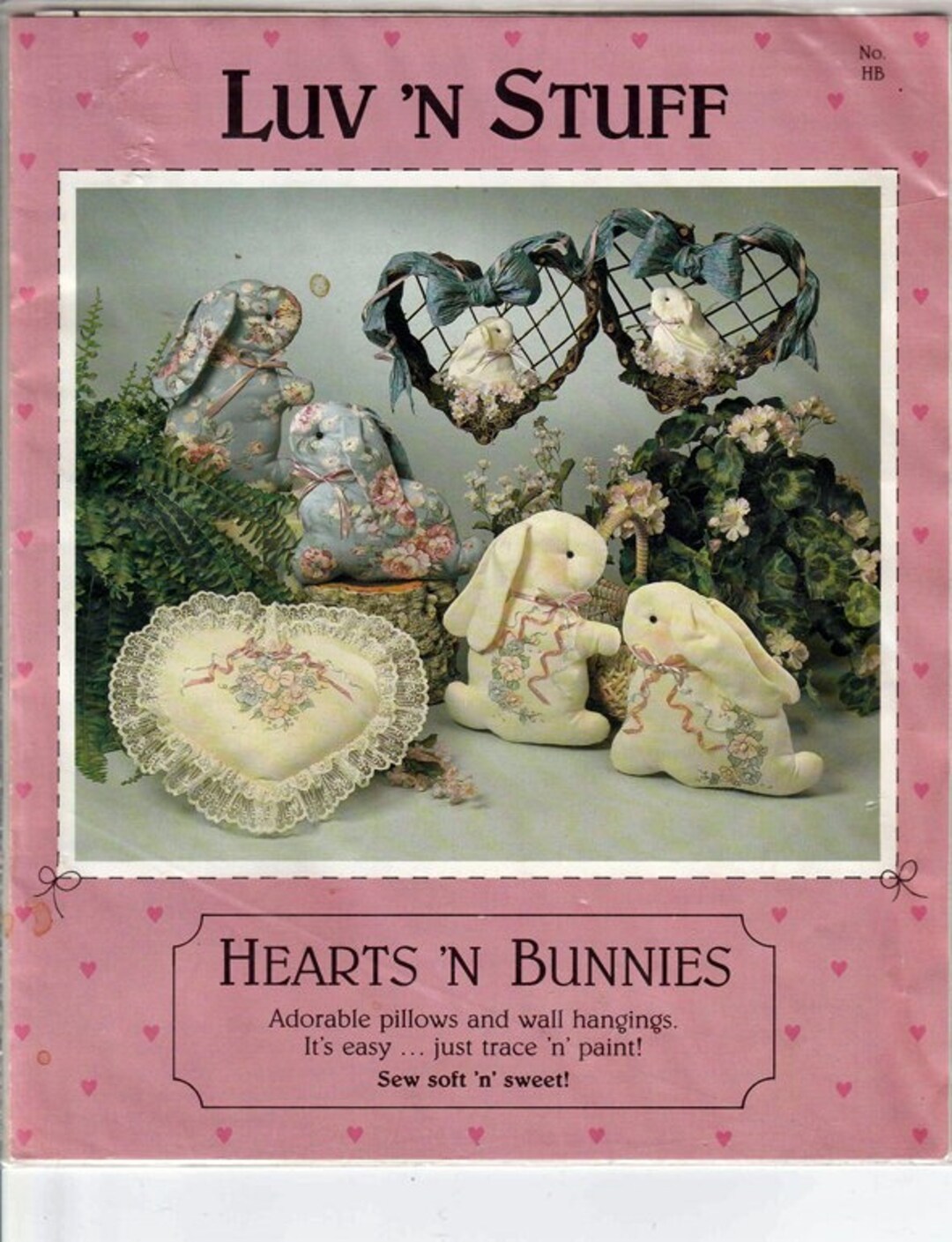 Hearts N Bunnies Luv N Stuff Uncut Sewing Pattern HB - Etsy