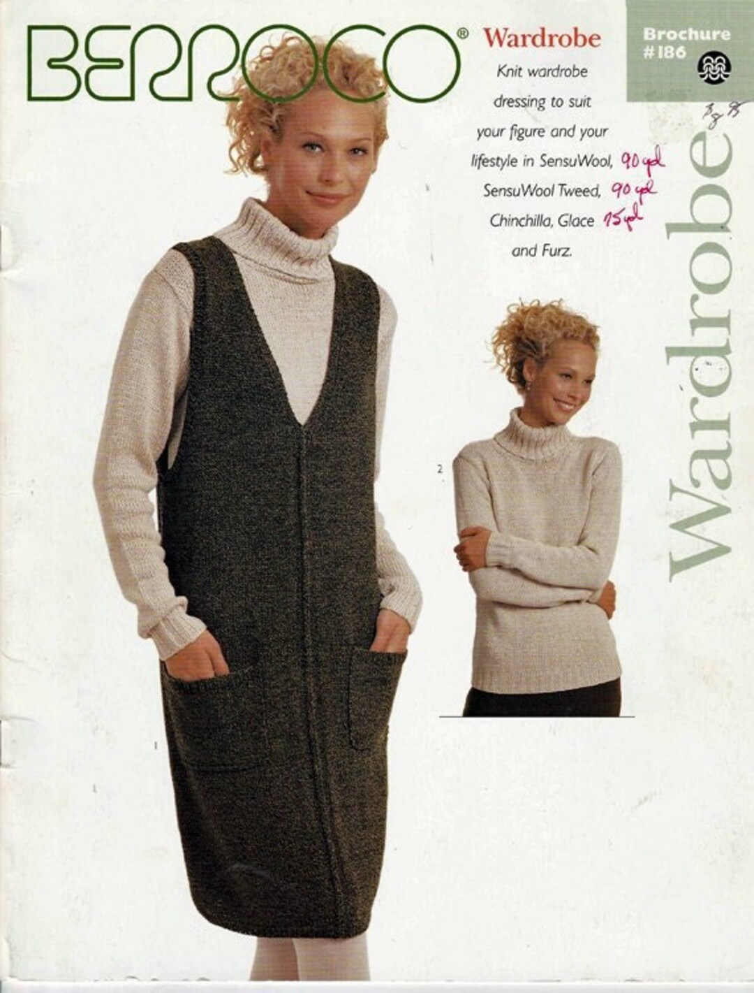 Knit Wardrobe Dressing to Suit Your Figure Collection 10 Designs Pattern Book Berroco 186 - Etsy