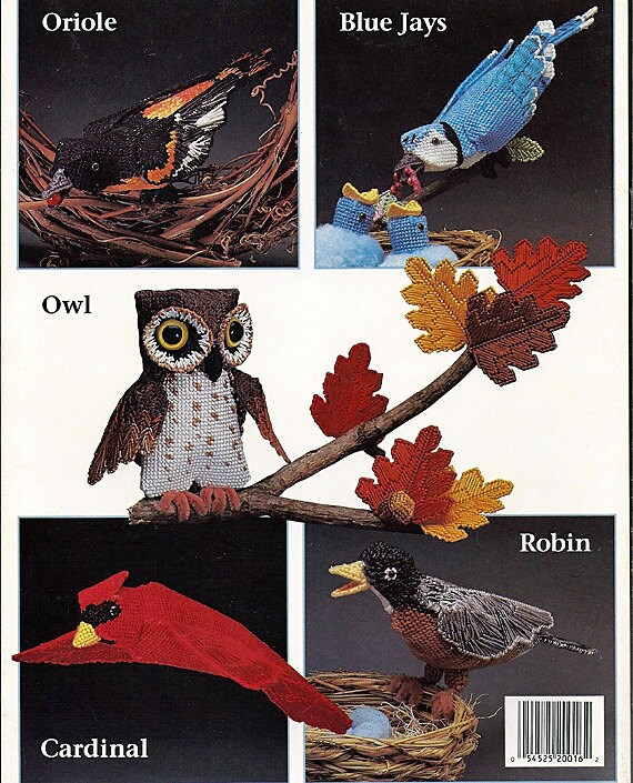 Ornamental Birds Plastic Canvas Pattern The Needlecraft Shop | Etsy