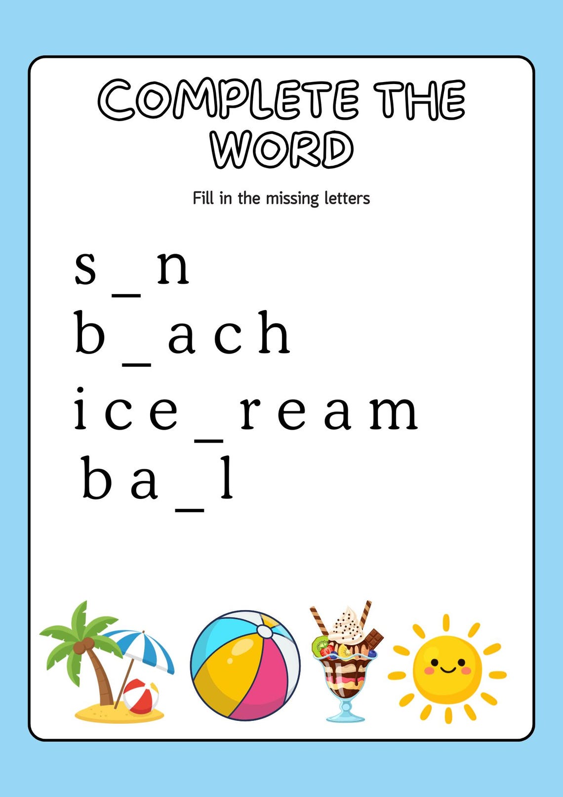Printable Summer Activities for Kids 4–8 | Busy Workbook | Screen-free ...