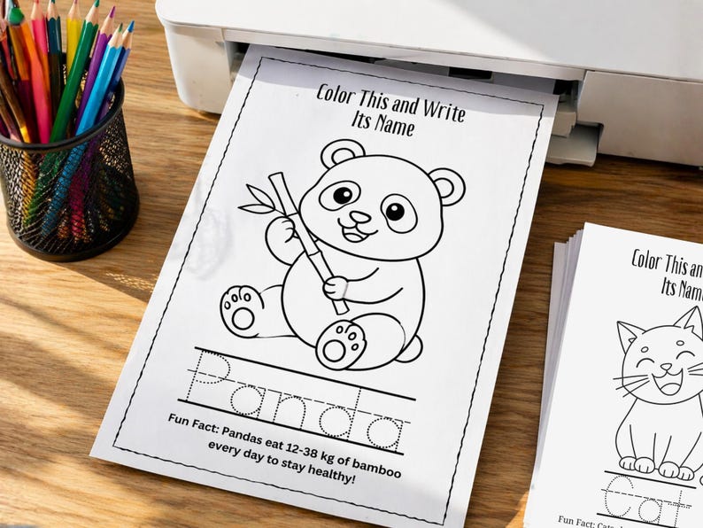 Color and Learn: Animals, Birds & Sea Animals Coloring Book With Fun ...