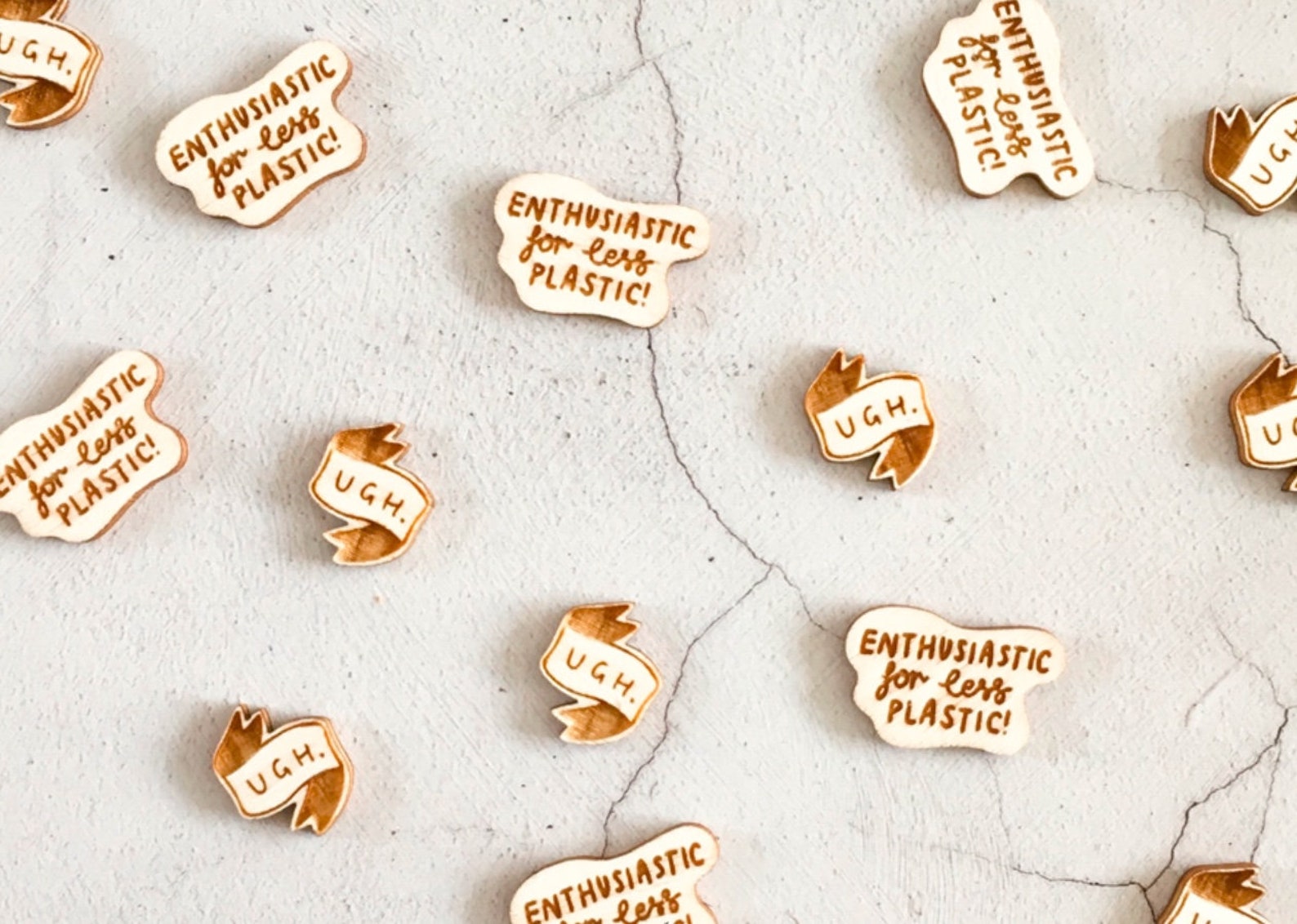 UGH Mini Wooden Pin - Etsy UK