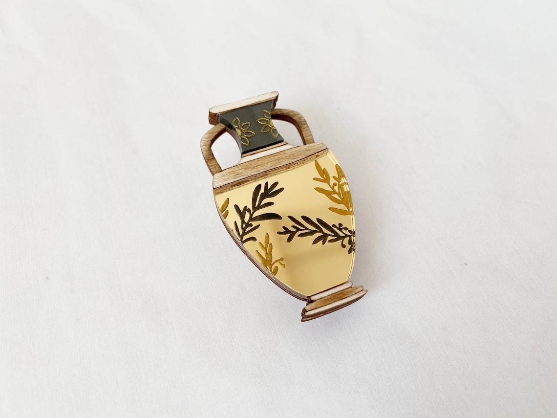 Ancient Greek Amphora Brooch | Etsy