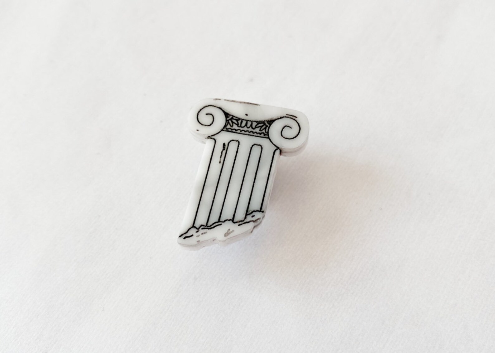 Crumbling Ionic Column Pin - Etsy