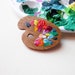 Wooden Artists Paint Palette Brooch - Etsy