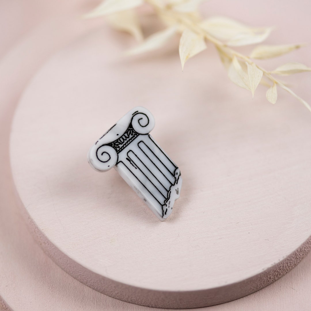 Crumbling Ionic Column Pin - Etsy