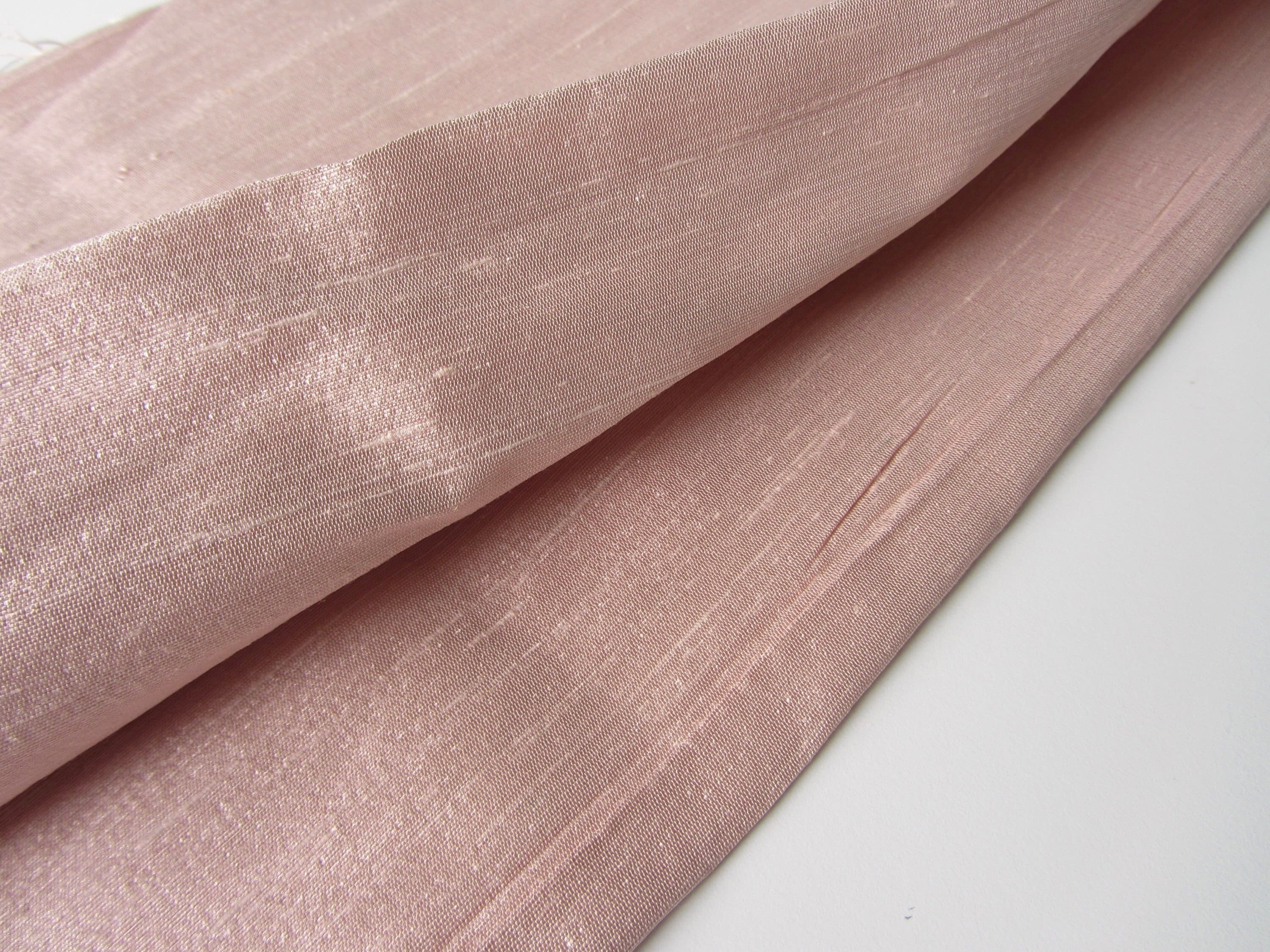 Light Peach Pink Shantung Raw Silk Fabric: Bridal Wedding Dress ...