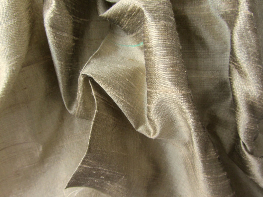 Tela de seda cruda shantung para novias, color oro antiguo, número 745 ...