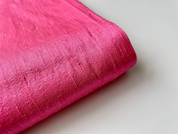 Candy Pink Shantung Raw Silk India Fabric Nr 994 1/4 Yard - Etsy