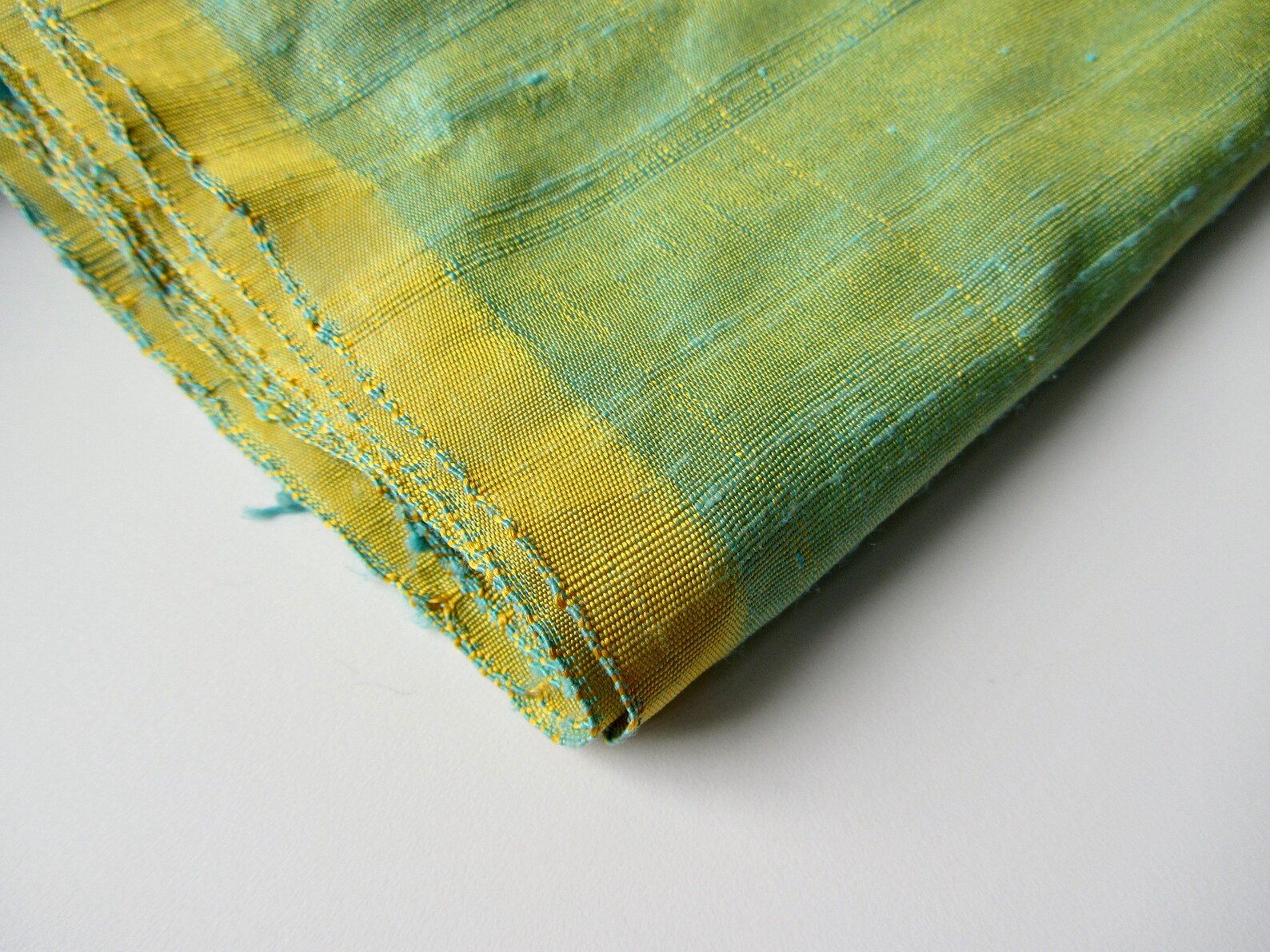 Green Yellow Green Shantung Raw Silk Fabric Number 938 per - Etsy