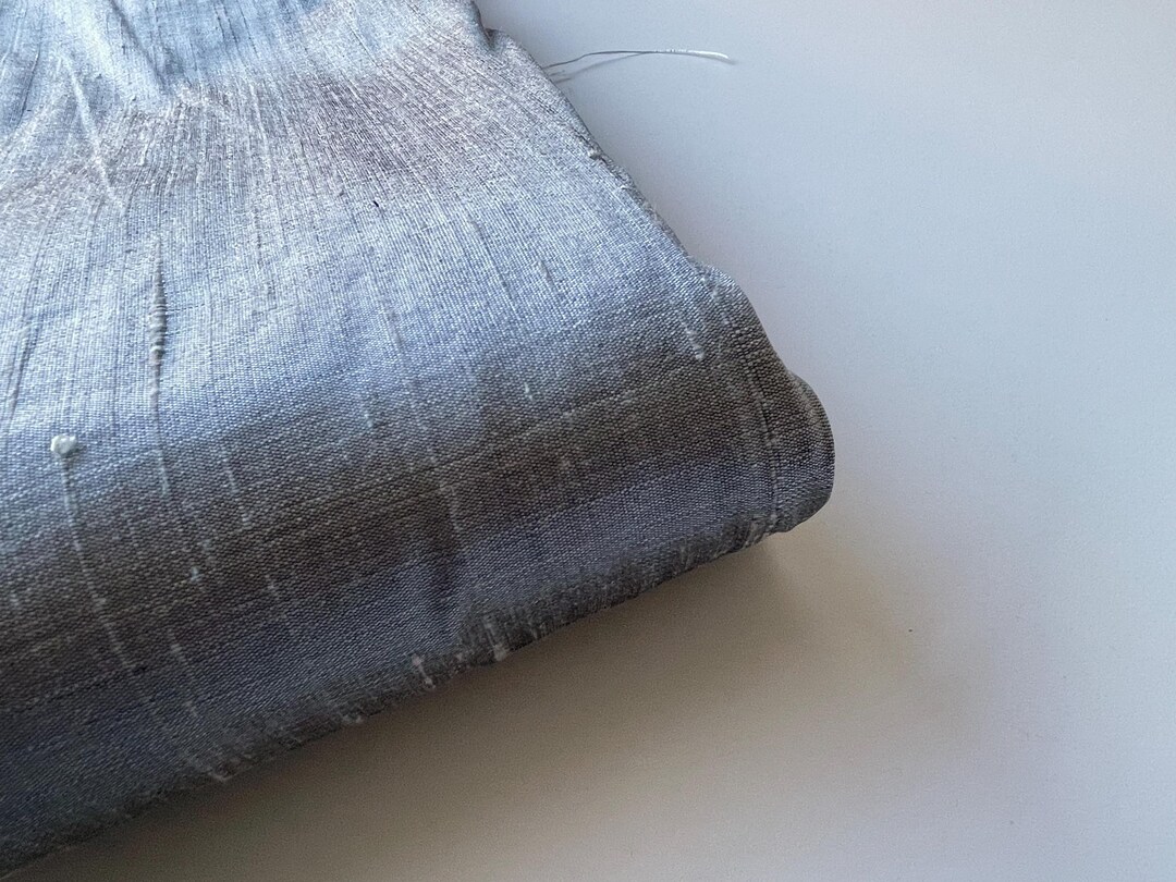 Dark Gray Shantung Raw Silk Fabric – Bridal Wedding Dress Material (1/4 ...