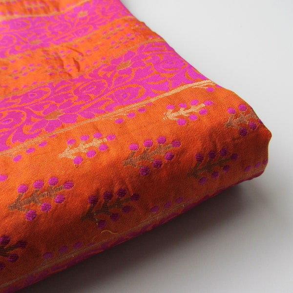 Orange Pink Fabric - Etsy