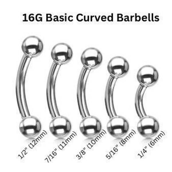 Curved Barbell - Etsy