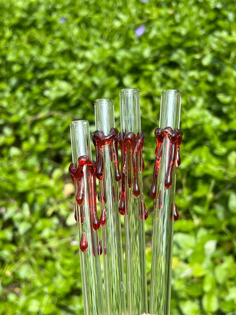 Bloody Mary Pyrex Straw – Glass Drips, Reusable Drinkware - Etsy