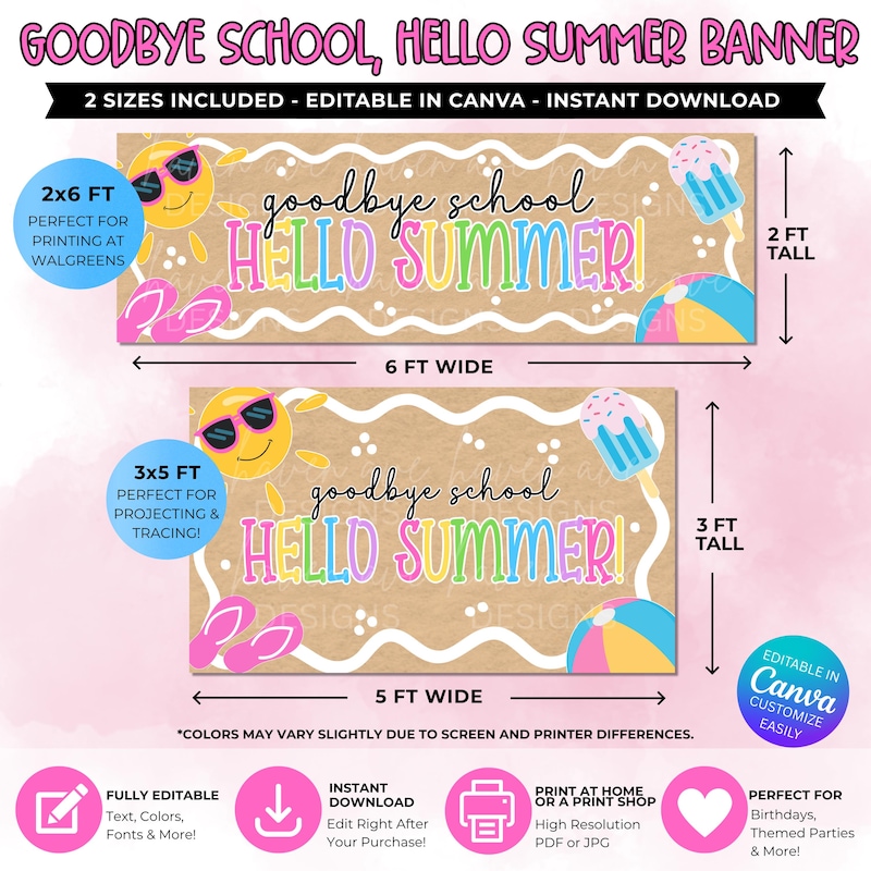 Canva School Banner - Etsy