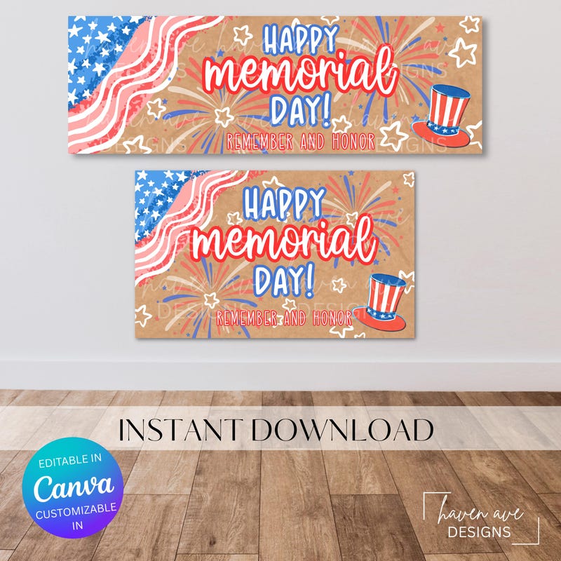 Memorial Day Banners - Etsy