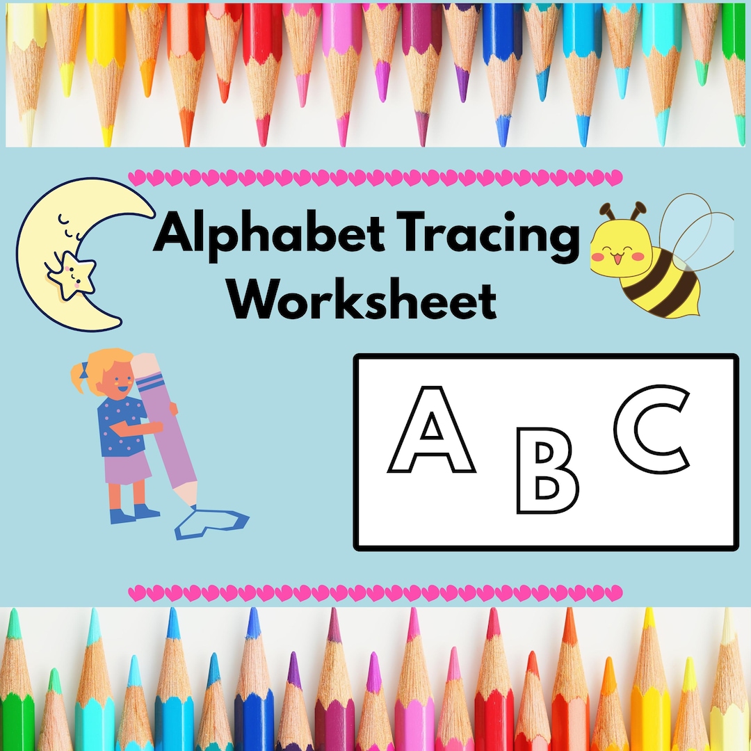 A to Z Alphabet Tracing Worksheets Printable PDF | ABC Writing Practice ...