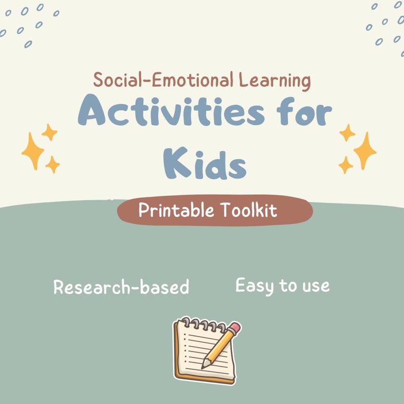 SEL Activities for Kids Printable Toolkit | Emotion Cards, Books ...