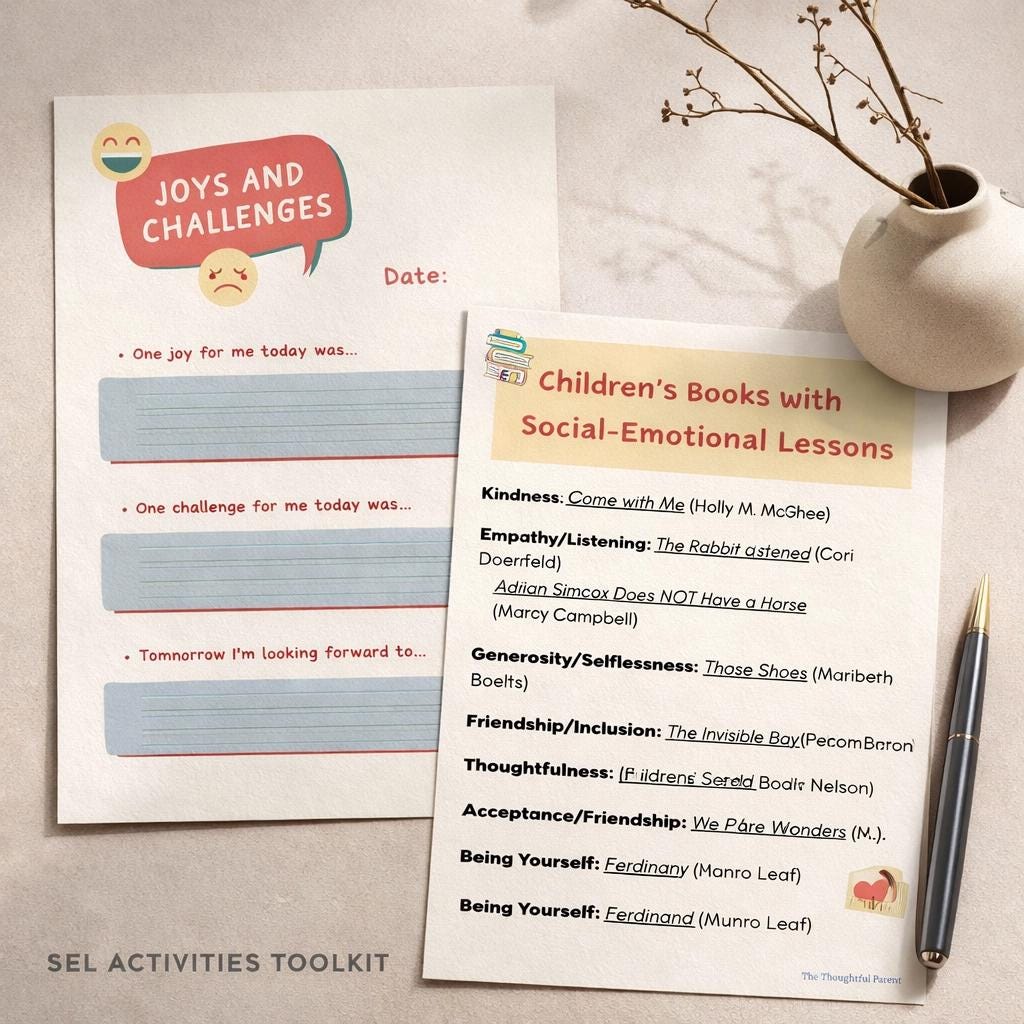 SEL Activities for Kids Printable Toolkit | Emotion Cards, Books ...