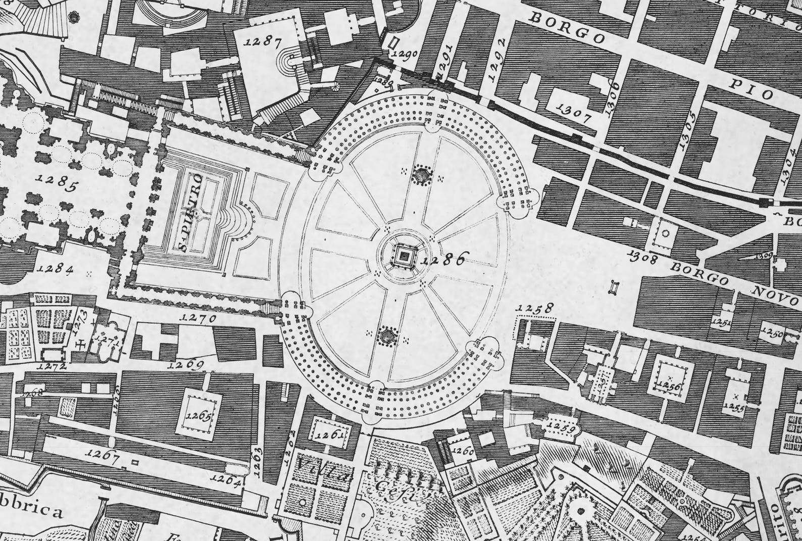 Old Map of Vatican City on Paper or Canvas! Ready to Hang Canvas ...