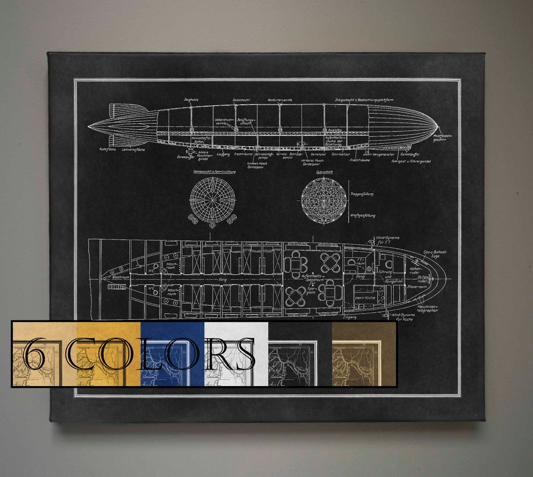 Graf Zeppelin Wall Art on Paper or Canvas! Ready to Hang Canvas Gallery ...