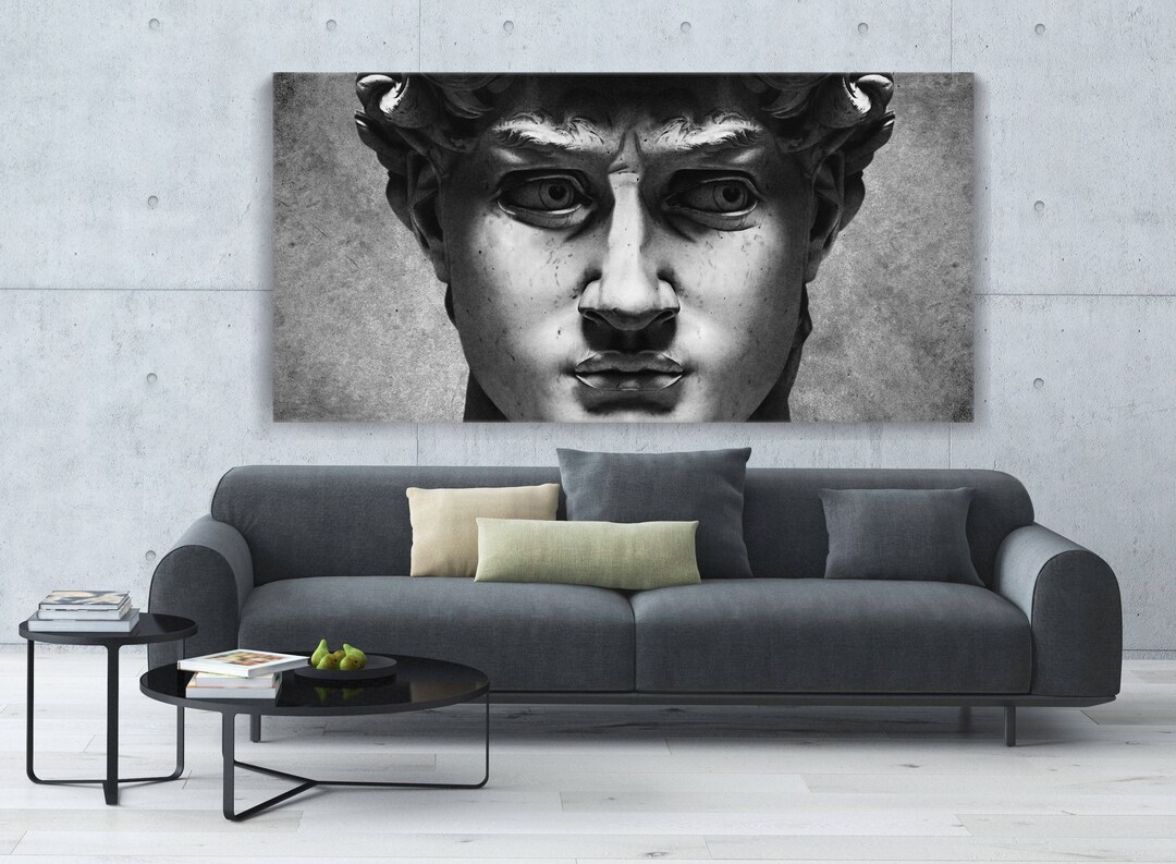 Giant 40"×80" David Face, Paper or Canvas, Ready to Hang Canvas Gallery ...