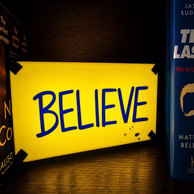 Lasso Believe Sign - Etsy