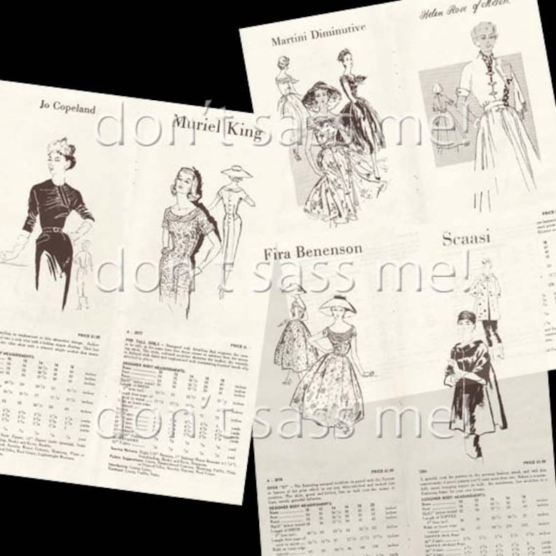 1950s Digital Download Vintage SPADEA Pattern Catalog - 44 Pages ...
