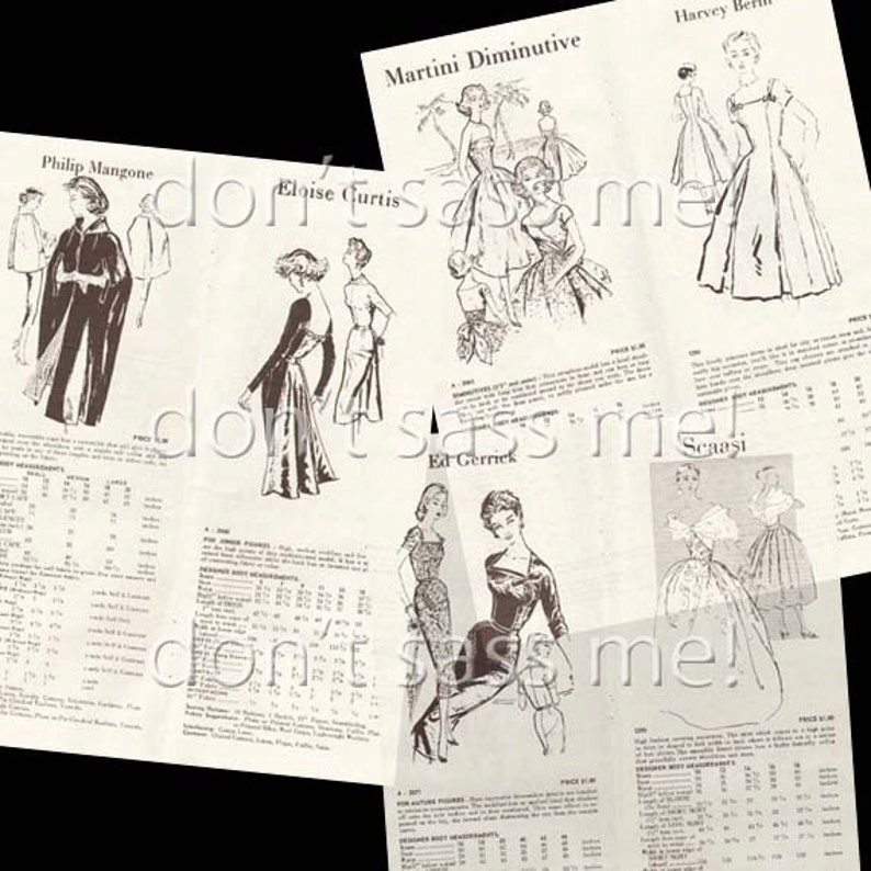 1950s Digital Download Vintage SPADEA Pattern Catalog - 44 Pages ...