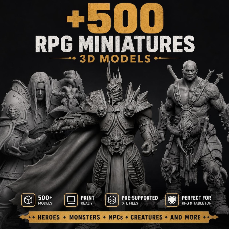 Miniature Resin Stl Dnd - Etsy