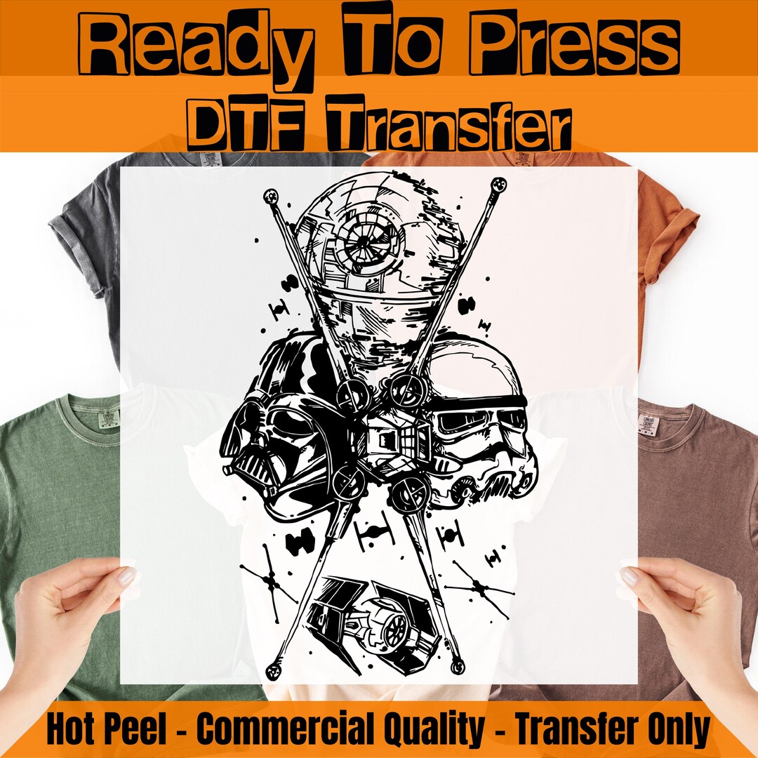 Disney Star Wars Characters DTF Heat Transfer, Galaxy's Edge Ready to ...