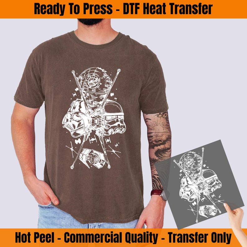Disney Star Wars Characters DTF Heat Transfer, Galaxy's Edge Ready to ...