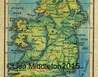 Ireland Family Map - Etsy