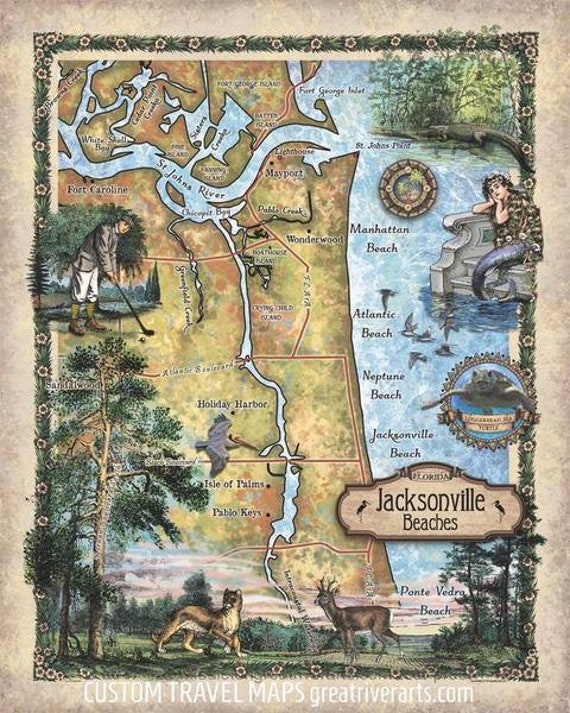 Jacksonville Beach Map