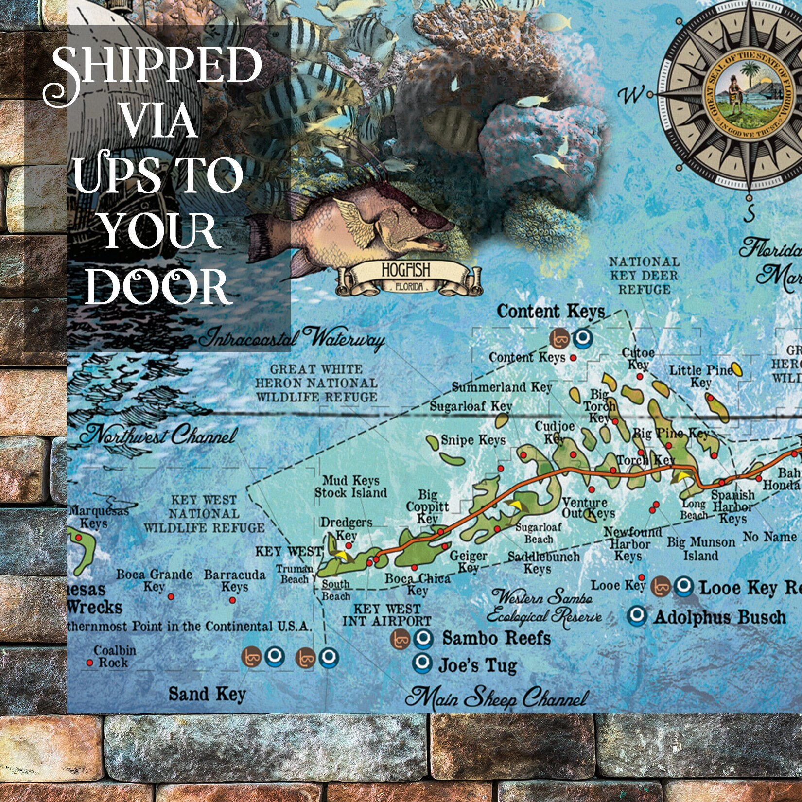 Florida Keys Snorkeling Map Printable Maps