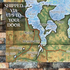 Leech Lake Minnesota Lake Map Art Map Art on Wood or Metal for Lake ...